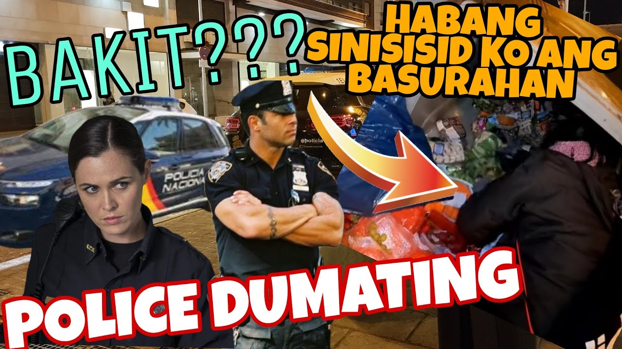 dumpster diving/HABANG SUMISISID AKO SA BASURAHAN MAY POLICE DUMATING 😱 ...
