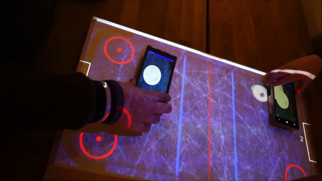 Tangible AR games: let's play AirHockey ! - YouTube