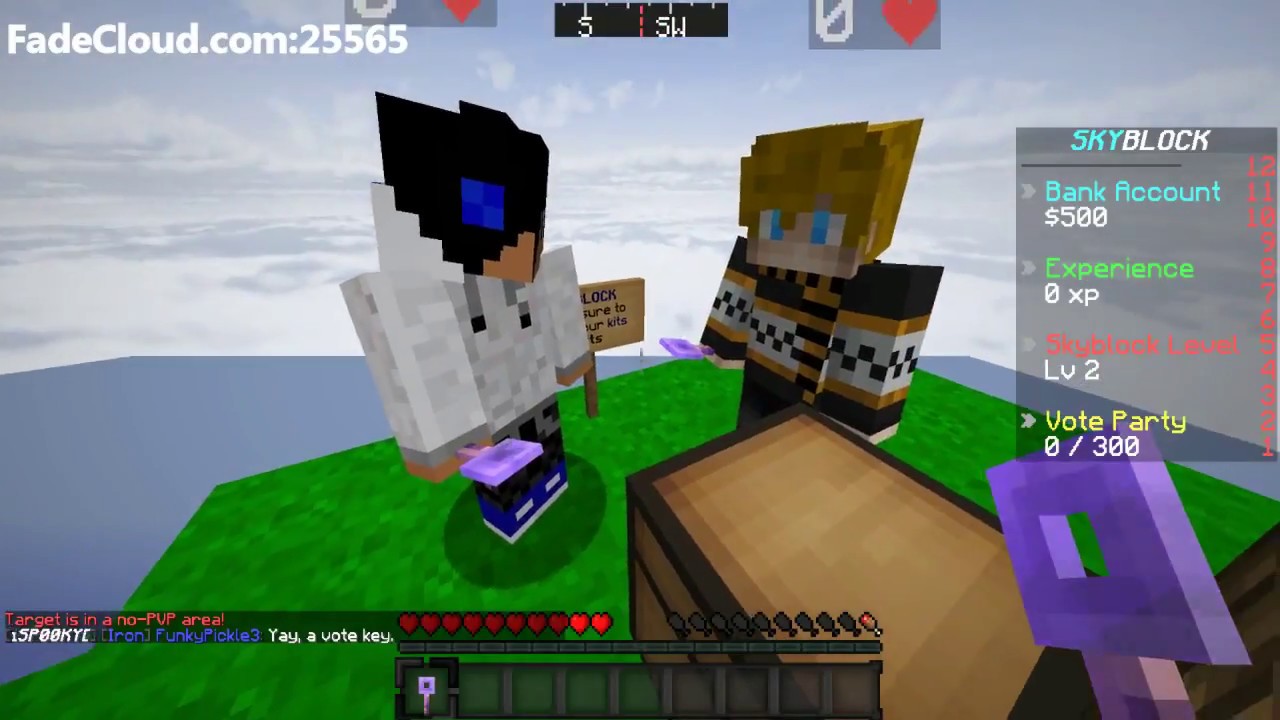 FadeCloud Skyblock #1"The Beginning" - YouTube