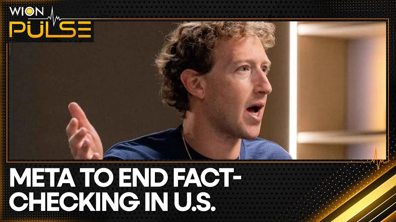 Mark Zuckerberg Announces Meta Will End Fact-Checking Program in the U.S | World News | WION ...