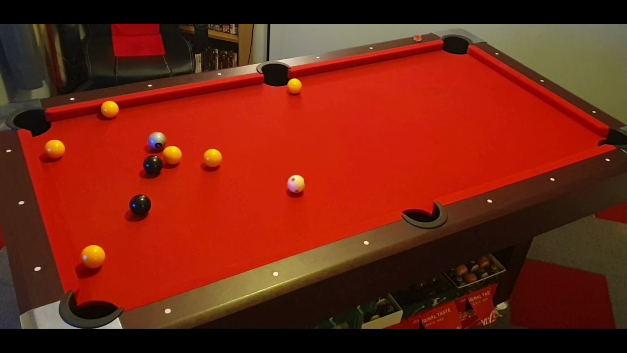 6ft pool table - 8 ball break and run #7 🎱 - YouTube