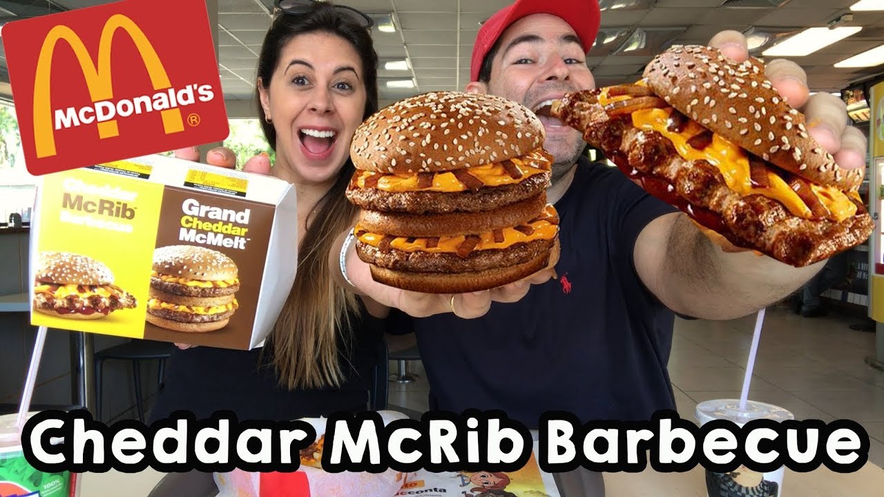 Festival de Cheddar McDonald's 🍔 McFritas Cheddar e Bacon 🍟 McRibs ...