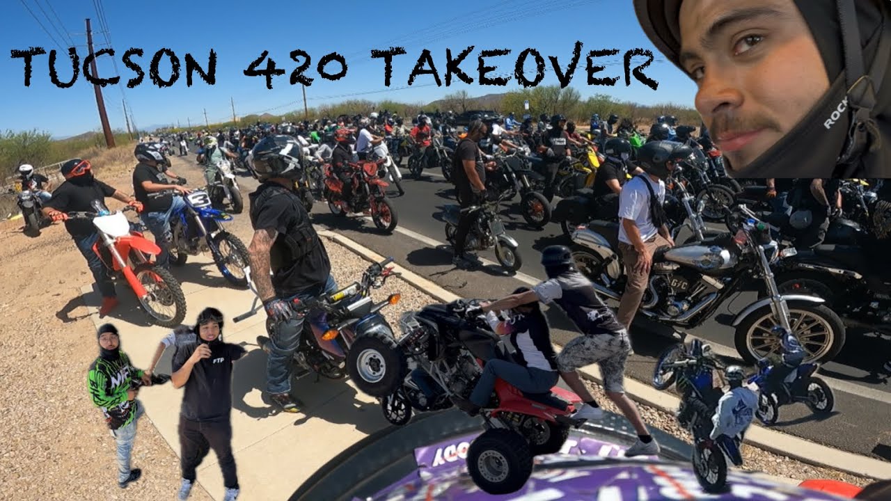 TUCSON 420 DIRTBIKES TAKEOVER DAY 1! - YouTube