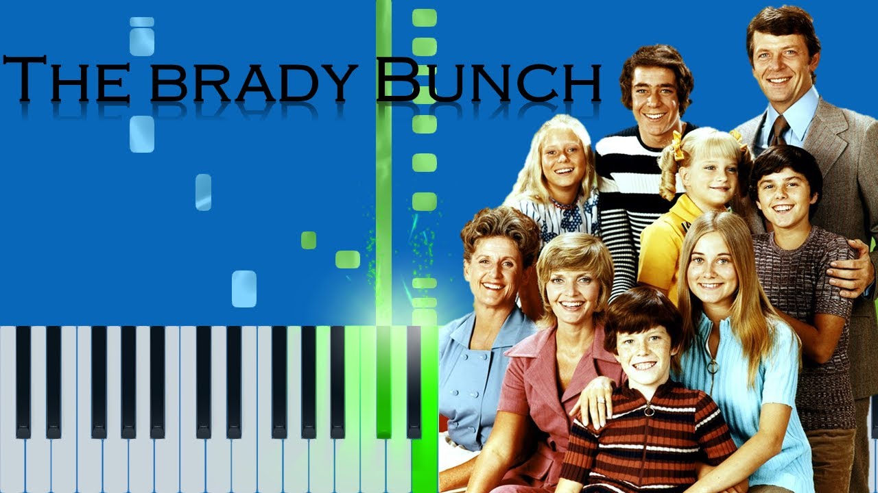 The Brady Bunch Theme Song (Easy) Piano Synthesia Tutorial - YouTube