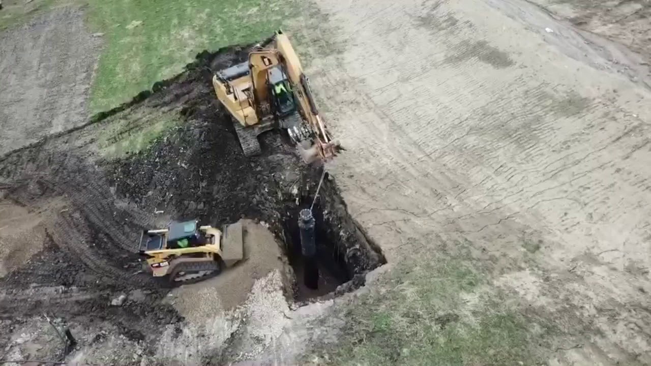 Leachate Collection Trench Project - YouTube