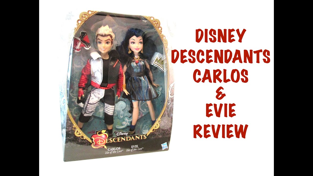 DISNEY DESCENDANTS DOLLS - CARLOS AND EVIE TWO PACK - DOLL REVIEW - YouTube