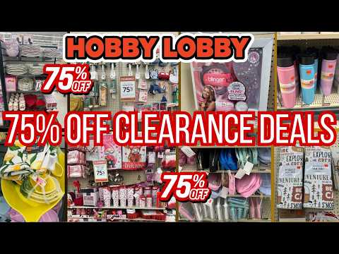 HOBBY LOBBY 75% OFF CLEARANCE DEALS TODAY💥SHOP WITH ME CLEARANCE #new #clearance