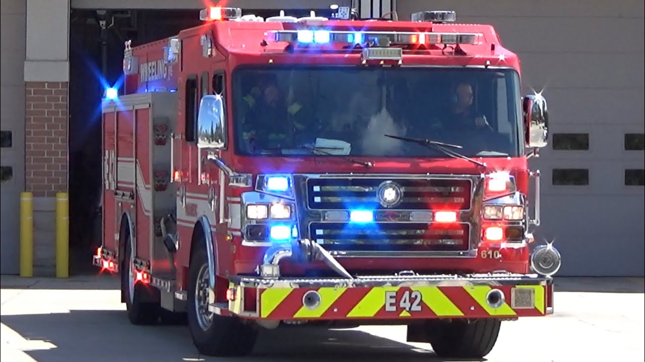 *STRUCTURE FIRE RESPONSE* Wheeling IL Fire Department Engine 42 ...