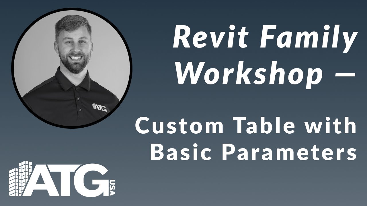 Revit Family Workshop — Custom Table with Basic Parameters - YouTube