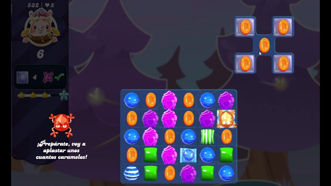 Candy Crush Saga Level 532 - YouTube