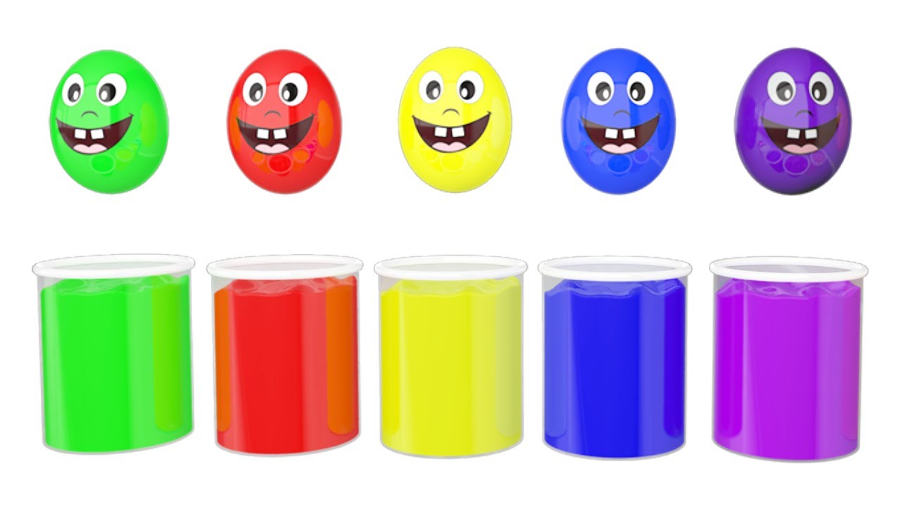 Learn Colors with Surprise Eggs for Children Toddlers Learn Colours For ...