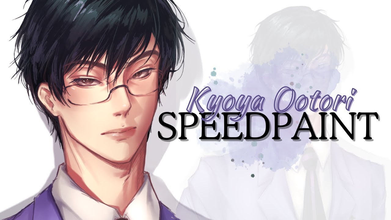 Drawing Kyoya in my Artstyle! [ MEDIBANG SPEEDPAINT ] - YouTube