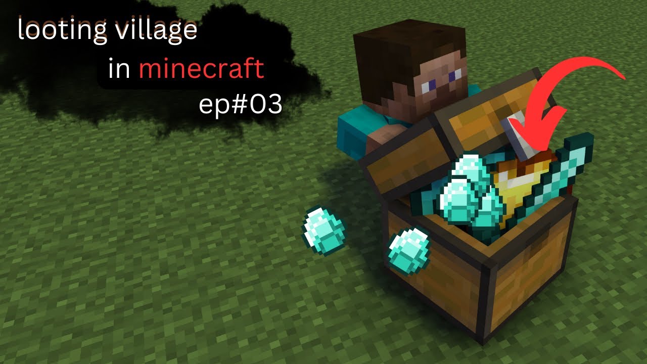 LOOTING VILLAGE IN MINECRAFT | minecraft gameplay #03 - YouTube