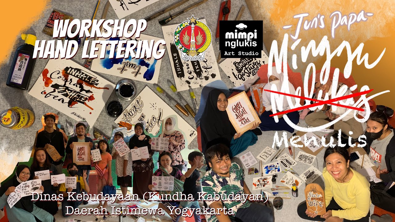 Workshop Hand Lettering, full TIPS & TRICKS Menulis indah, Dinas ...