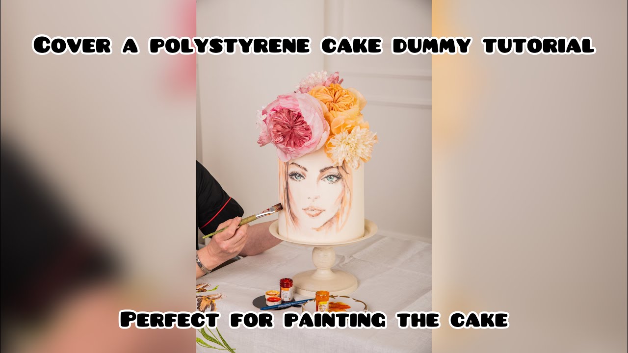 Cover a polystyrene cake dummy tutorial Perfect for painting the cake ...