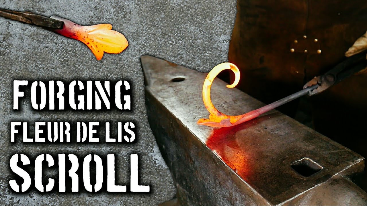 Forging a Fleur De Lis Scroll [Hand Forging Scrolls] - YouTube