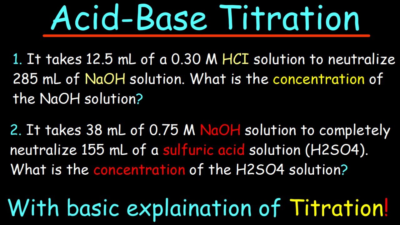 Acid Base Titration Simplified - YouTube
