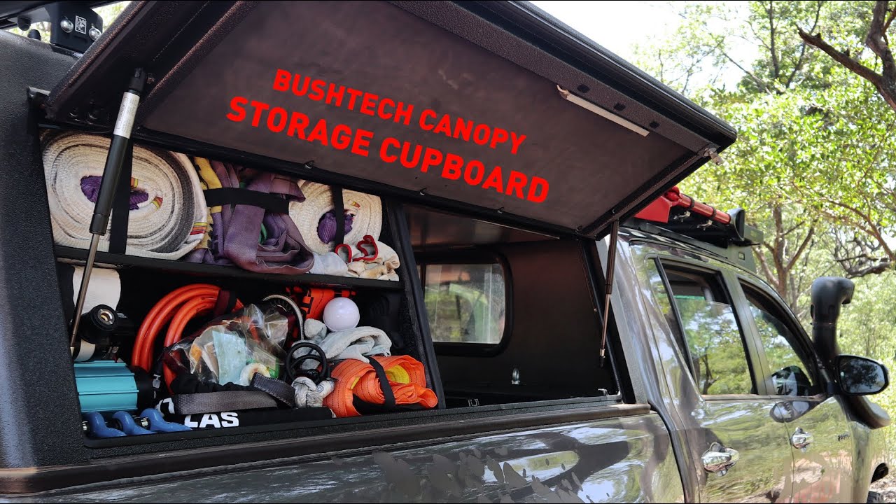 Bushtech Aluminium Canopies: Cupboard unit - YouTube