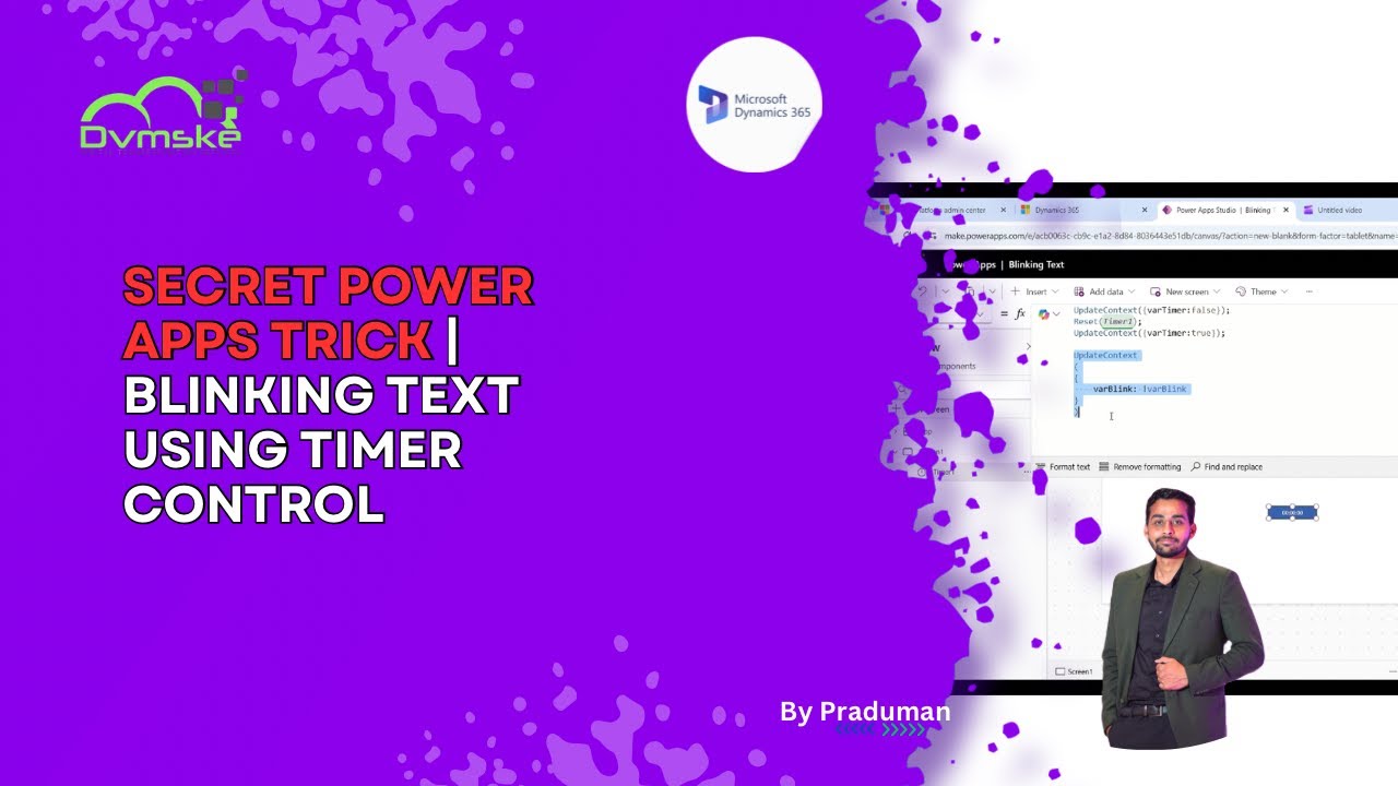 Secret Power Apps Trick 🚀| Blinking Text Using Timer Control - YouTube