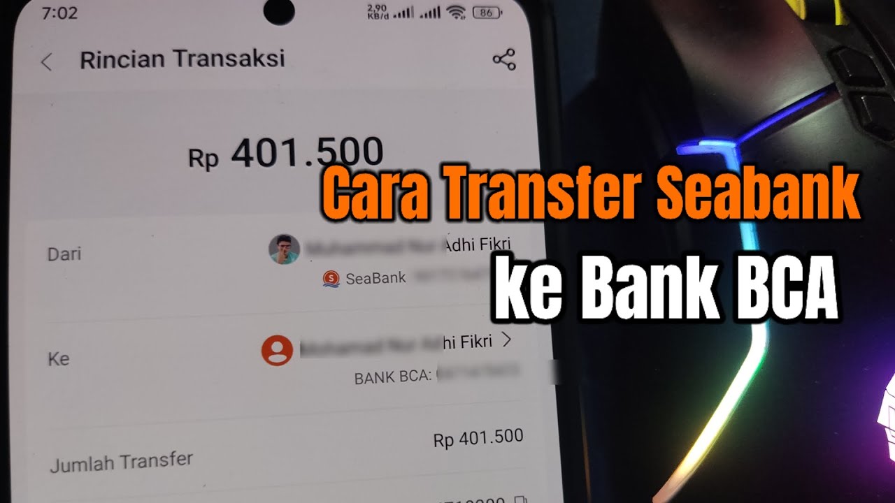 Cara Transfer Seabank ke Bank BCA - Terbaru 2025 - YouTube