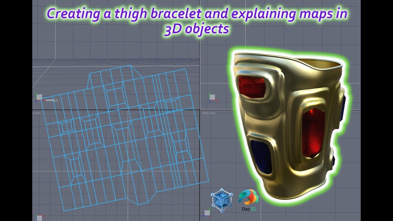 Creating a model in Hexagon and showing detailed UV mapping, bump map ...