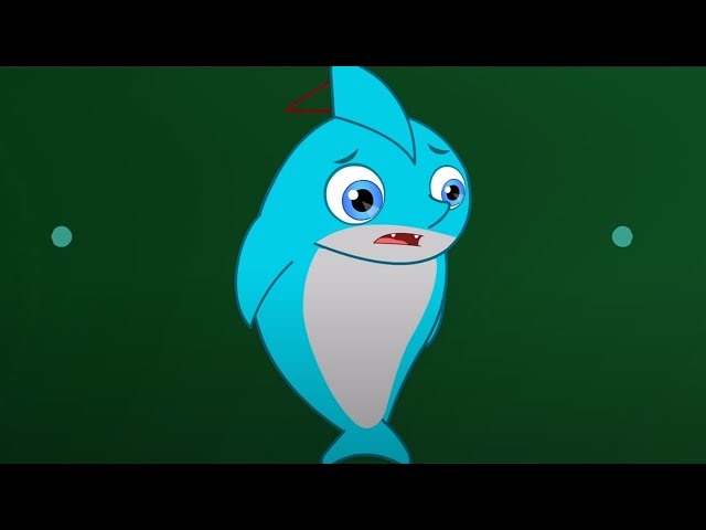 Fat Belly Cartoon Shark