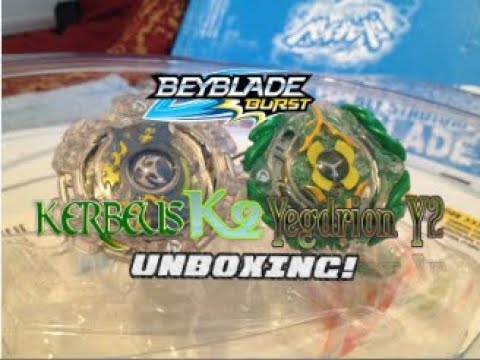 Kerbeus K2 & Yegdrion Y2 unboxing! ~ BEYBLADE BURST! - YouTube