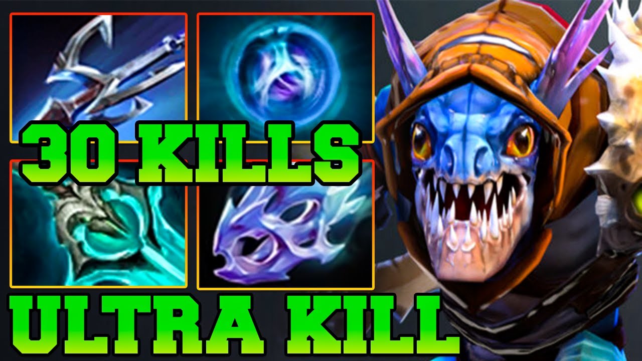 30 Kills + Ultra Kills Slark !! Slark Dota 2 Safelane Carry Meta Pro ...
