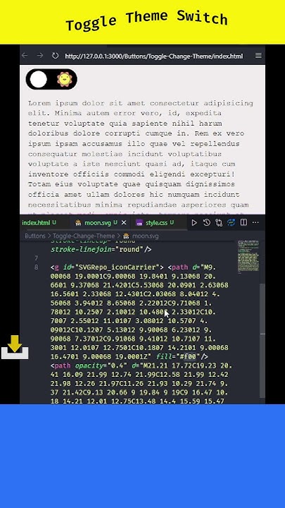 Toggle Theme Switch Build a Light/Dark Mode Feature with Pure CSS and JavaScript - YouTube