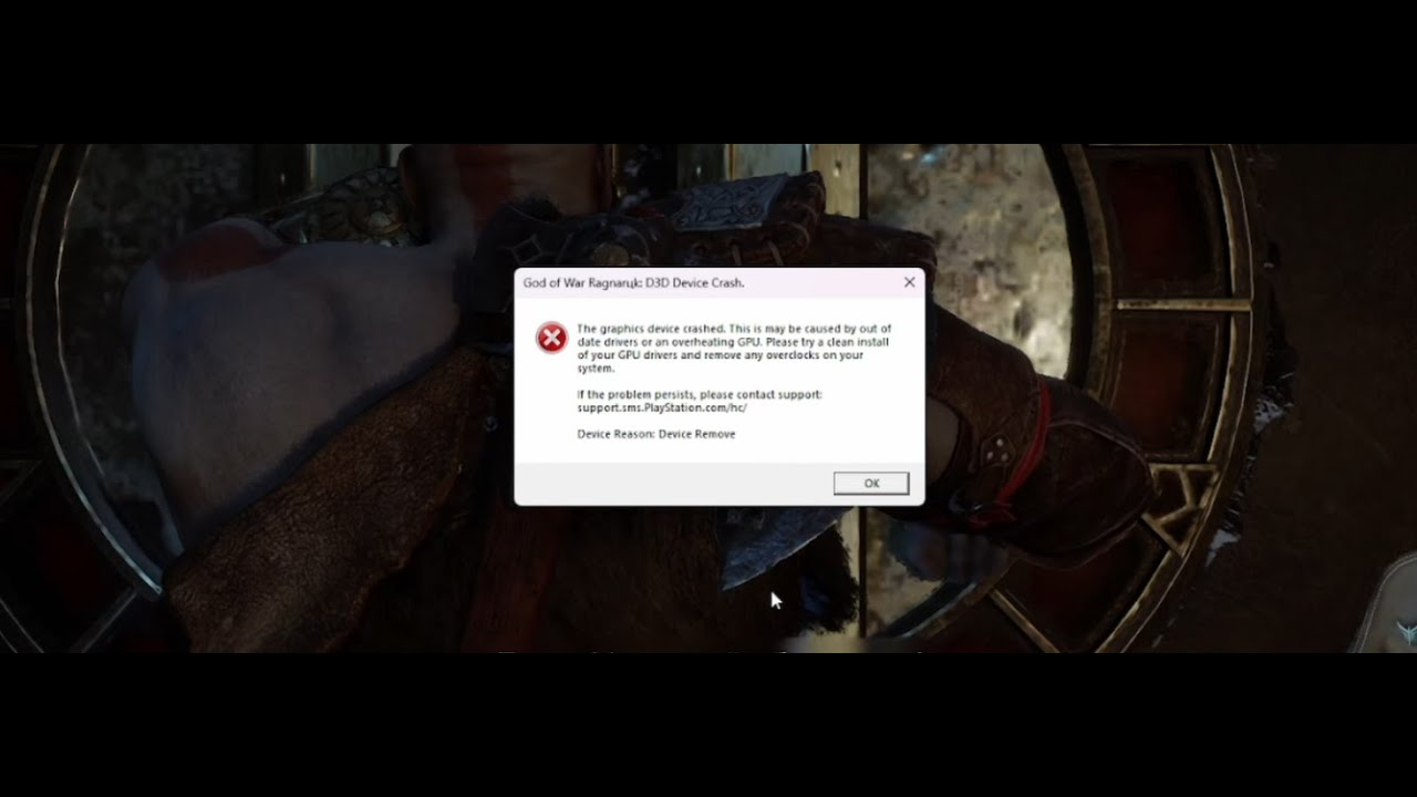 God of war ragnarok D3D Device Crash Как убрать вылет Gpu overclock на ...