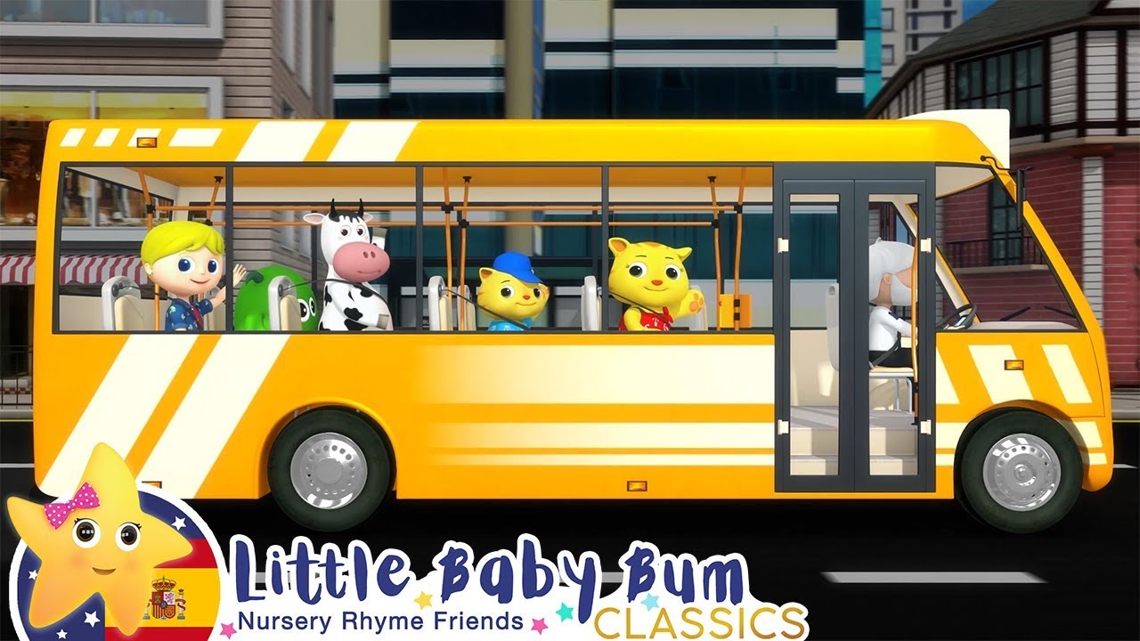 Canciones Infantiles | Las Ruedas del Autobús de Aeropuerto | Little ...