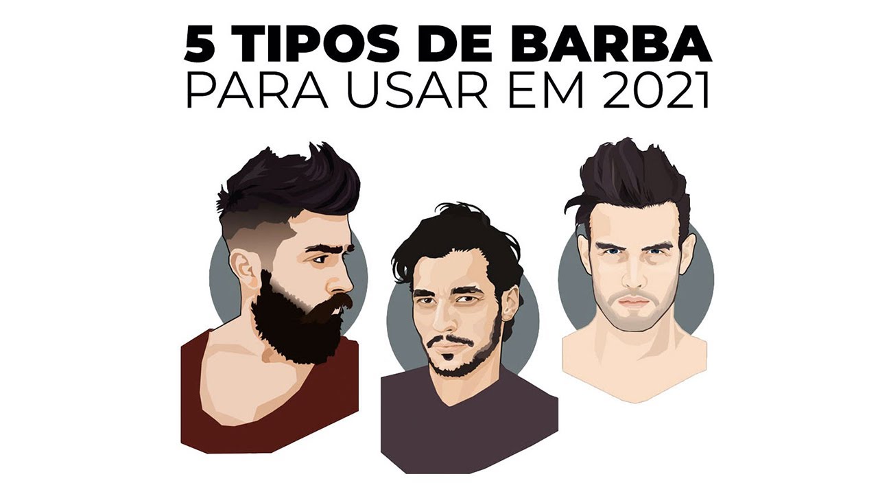 TIPOS DE BARBA: 5 ideias para usar em 2021 [com ilustrações] - YouTube