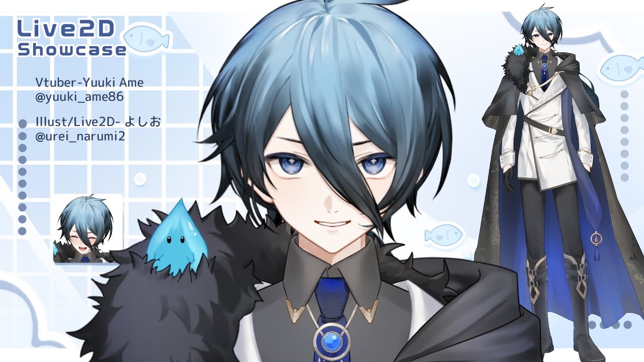 【Live2Dshowcase】制作実績-新衣装モデル紹介- Vtuber 勇気あめ Yuuki Ame - YouTube