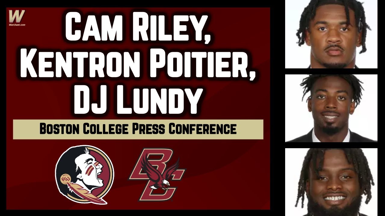 FSU Football LB Cam Riley, WR Kentron Poitier, LB DJ Lundy Recap Boston ...