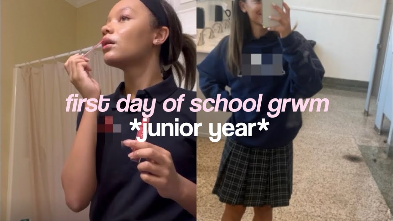 First day of school grwm *junior year* - YouTube