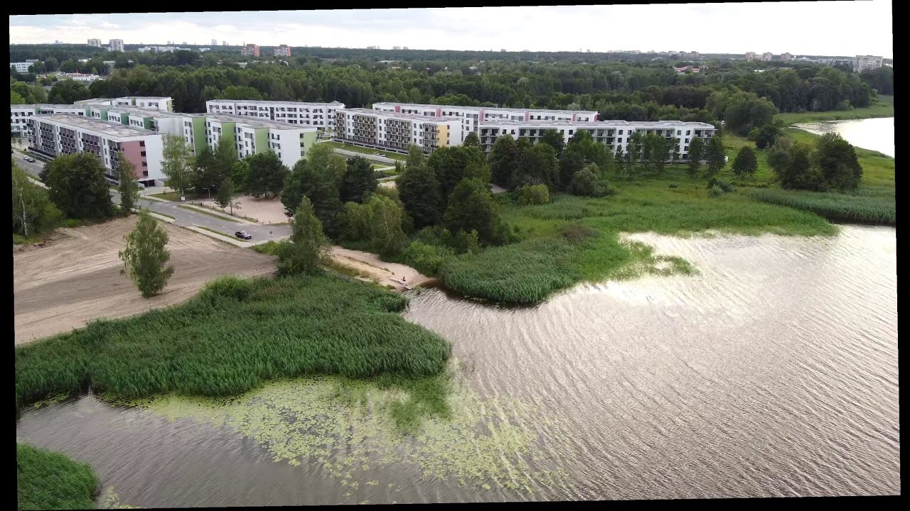 Озеро Juglas с дрона / Riga, Latvia - YouTube