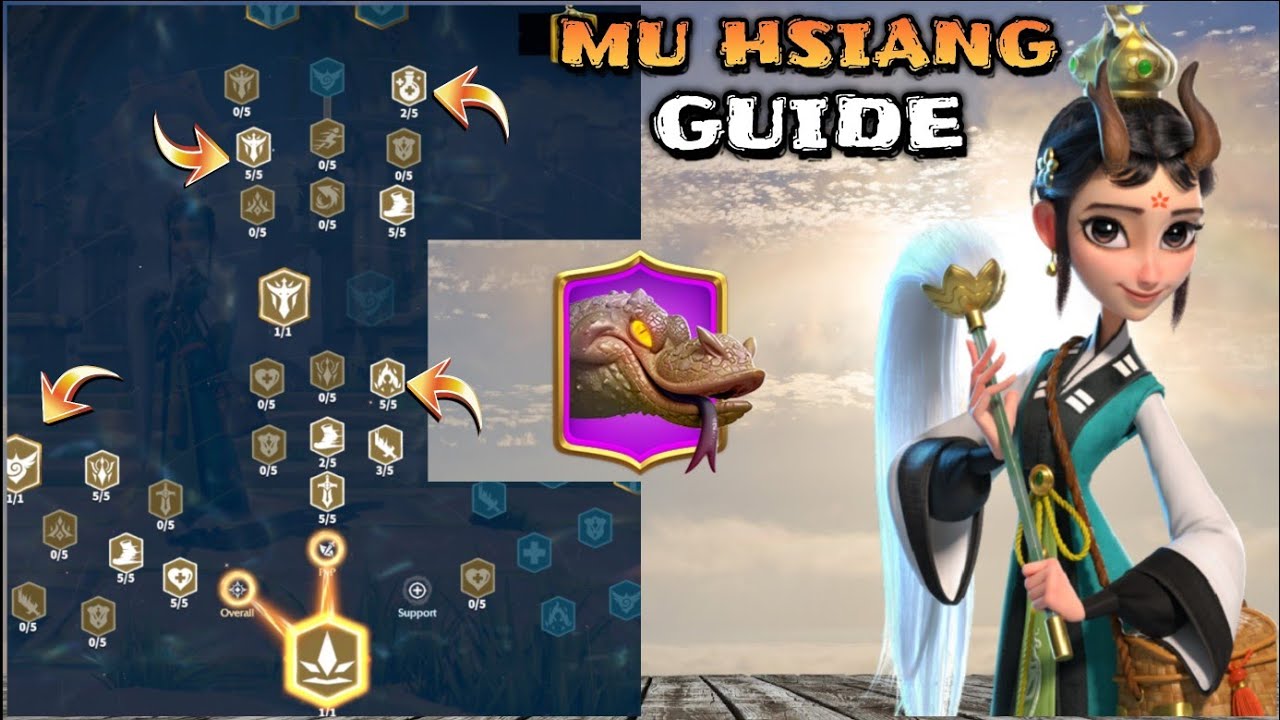 call of dragons - Legendary Mu Hsiang GUIDE | Talent tree warpets ...