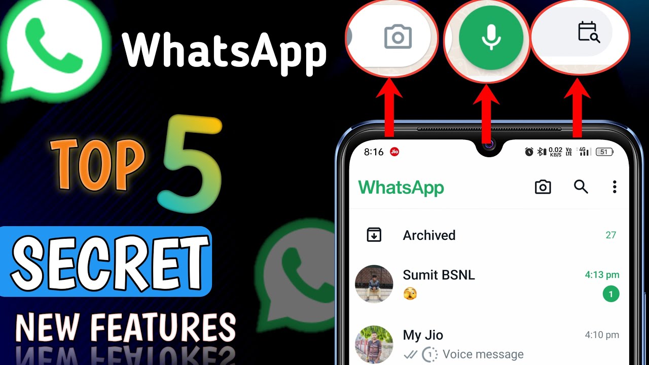 WhatsApp Top 5 New Features 2024 | WhatsApp New Features | WhatsApp New ...