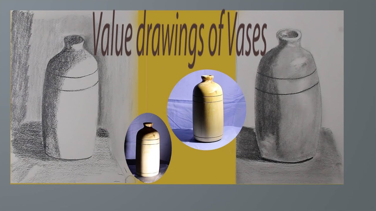 Value drawing Vase - YouTube