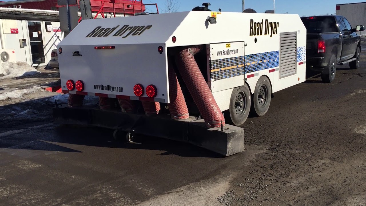 Demo Road Dryer -15 Celsius - YouTube