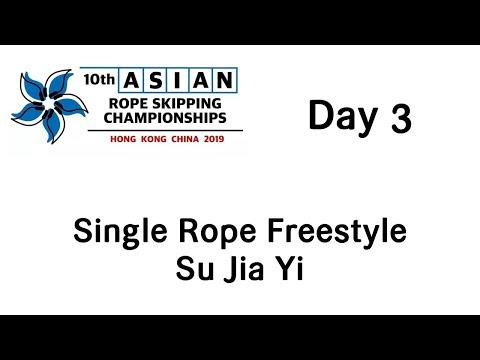 10th Asian Rope Skipping Championships 15+Female Freestyle Taipei Su Jia Yi