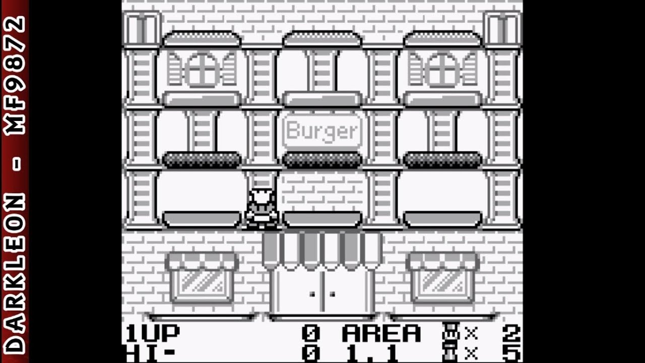 Game Boy - BurgerTime Deluxe © 1991 Data East - Gameplay - YouTube
