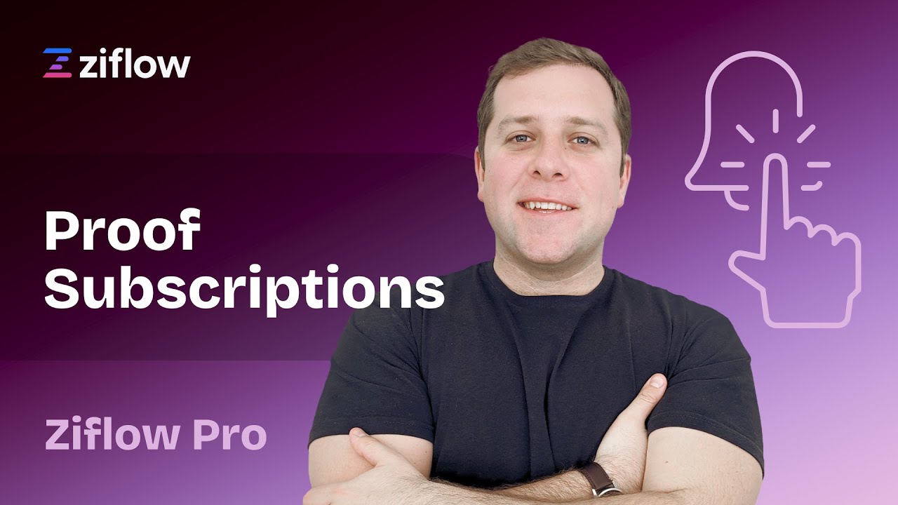 Proof Subscriptions | Ziflow Pro - YouTube