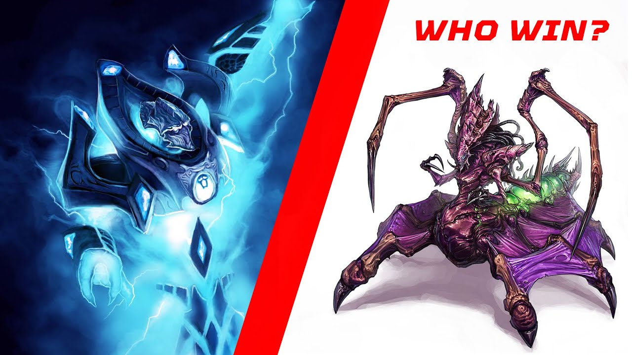 ARCHON VS QUEEN - Tense Starcraft 2 battle: Marine Arena Arcade ...