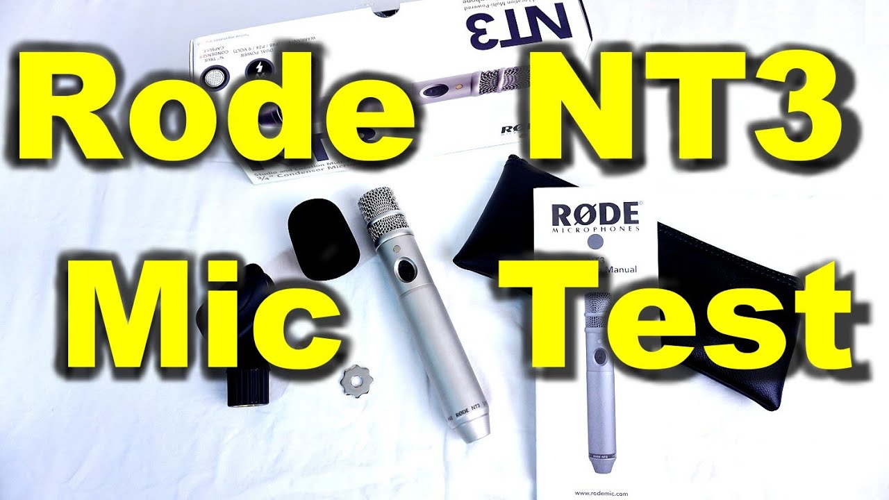The Rode NT3 Hypercardioid Condenser Microphone for Video, Audio/Sound ...