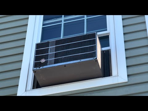 My 1980 General Electric Thinline Air Conditioner Installed - YouTube