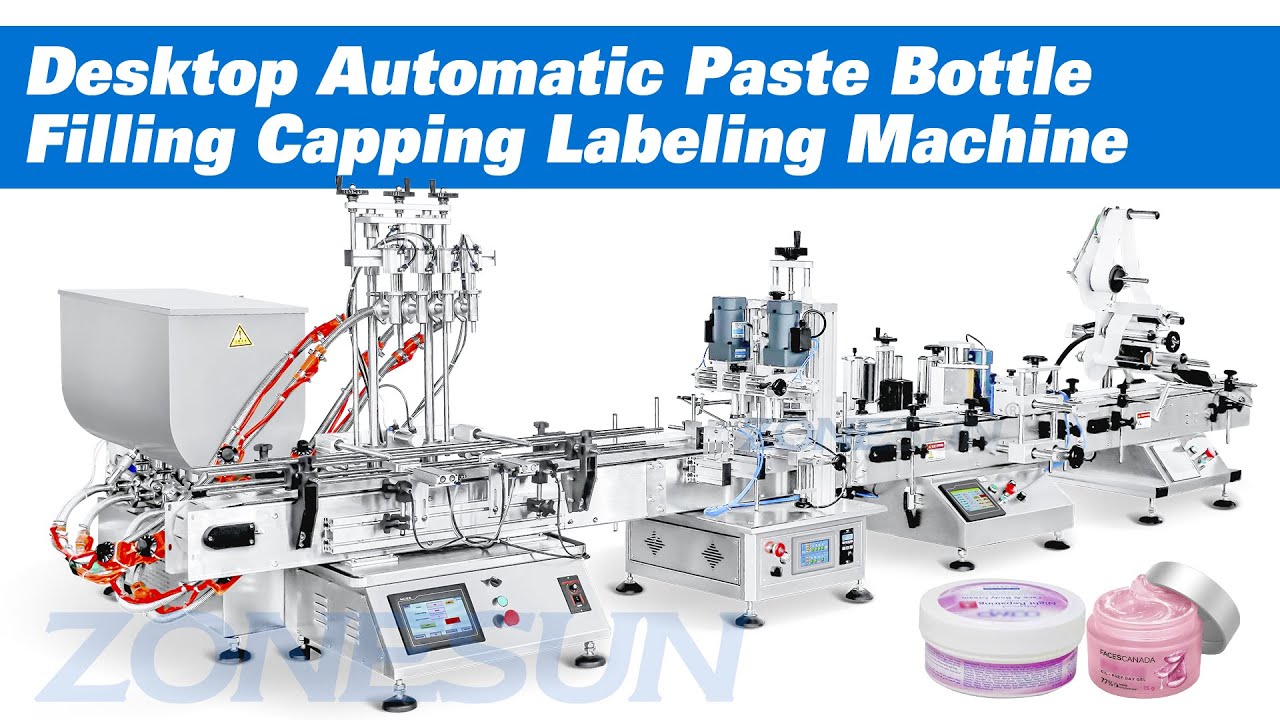 How To Use Benchtop Automatic Face Moisturizer Bottle Filling Line ...