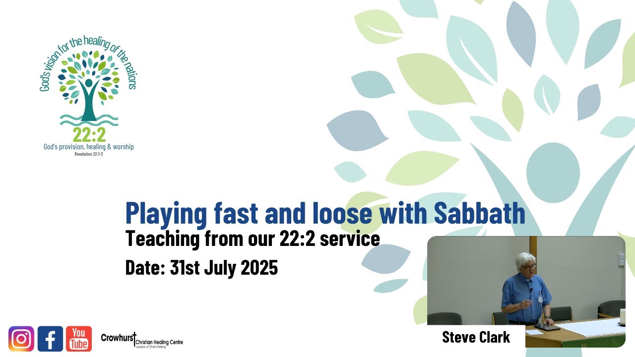Talk: Playing fast and loose with Sabbath - YouTube