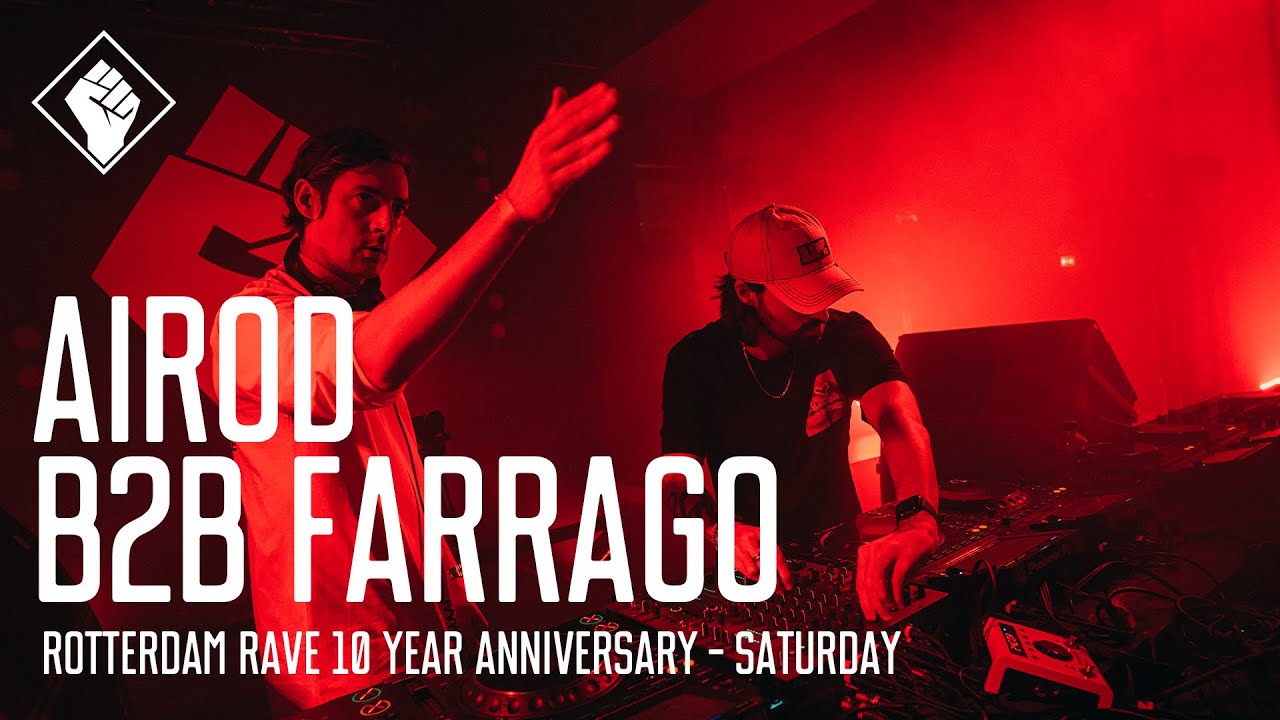 Rotterdam Rave 10 Year Anniversary - Saturday - Airod b2b Farrago - YouTube
