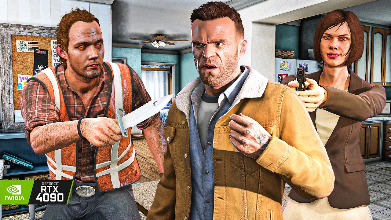 GTA V: 'Hang Ten' Mission RTX 4090 - Remastered Ultra Graphics Maxed ...